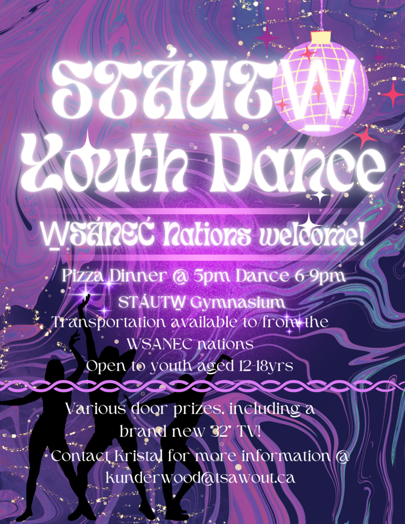 Youth Events Feb.16 - Tsawout First Nation